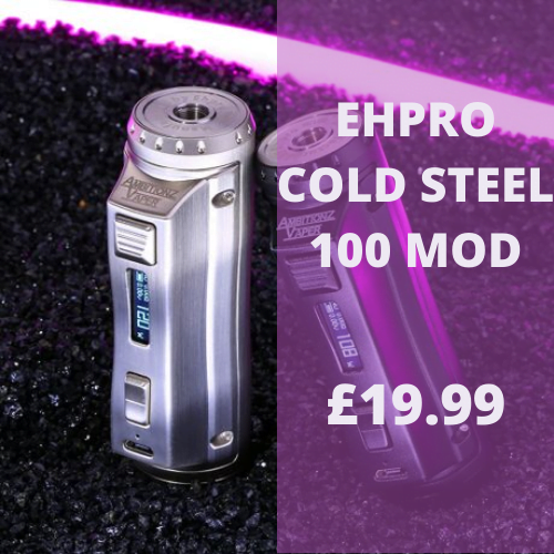 EH Pro Cold Steel 100 Mod - £19.99 - Vape Bargains UK