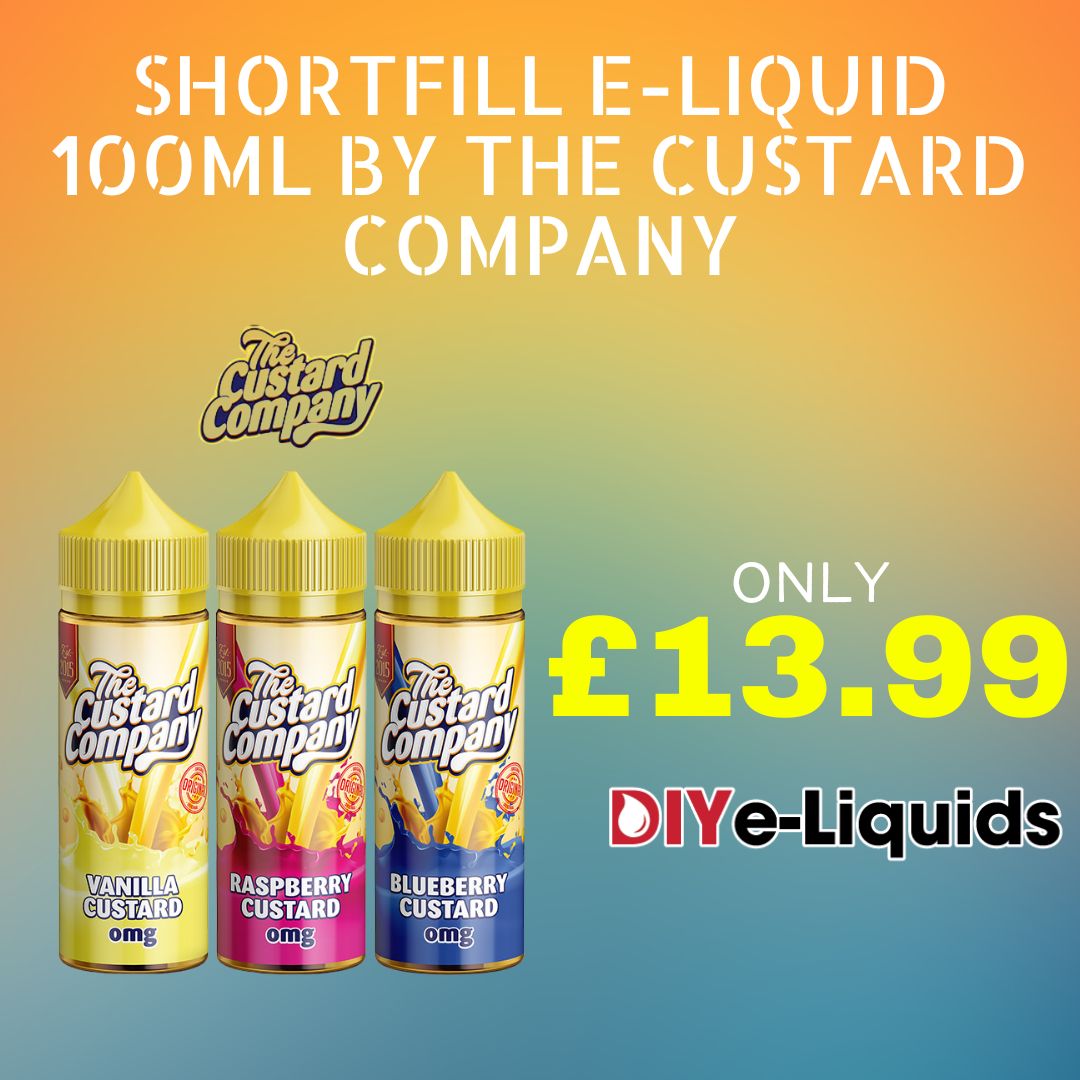 The Custard Company E liquid 100ml - £13.99 - Vape Bargains UK