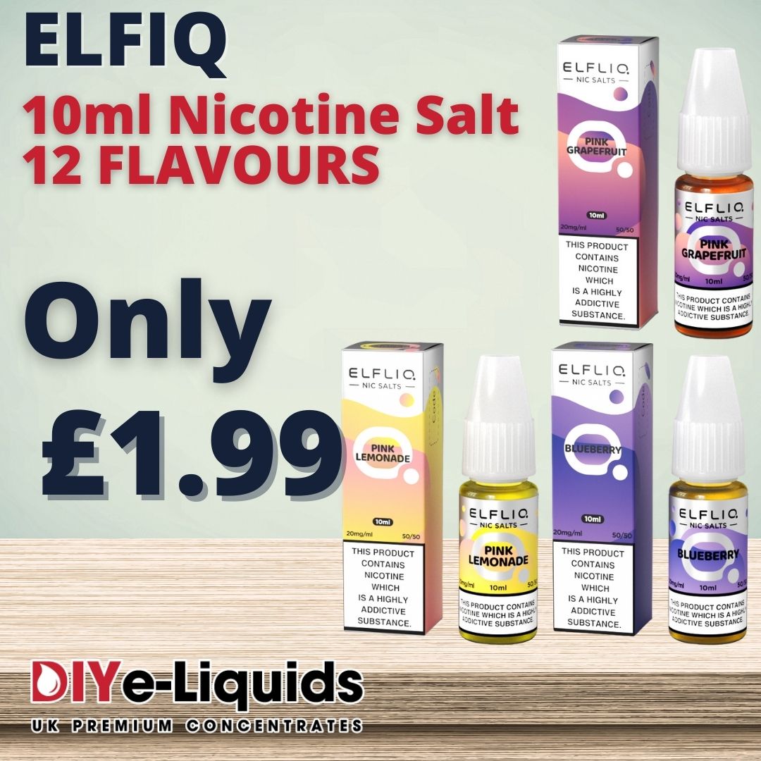 Elfiq 10ml Nicotine Salts E Liquid £1 99 Vape Bargains Uk