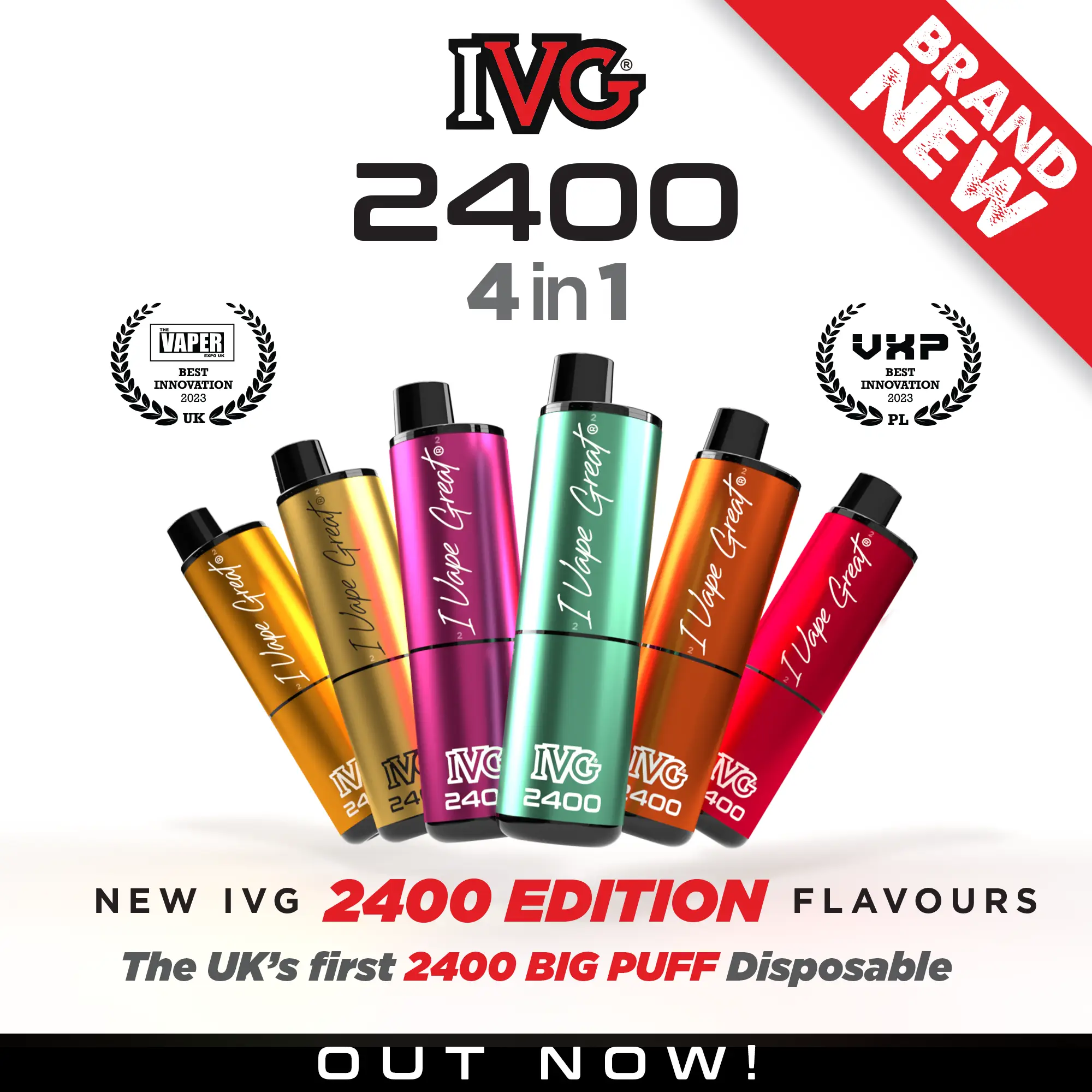 IVG 2400 Disposable Vape Pod Kit (4 in 1 Multi Flavour) - £7.49 - Vape ...